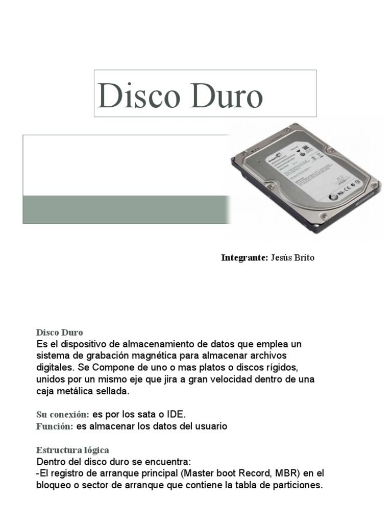 DiscoDuro40 | PDF | Disco duro | Unidad de estado sólido