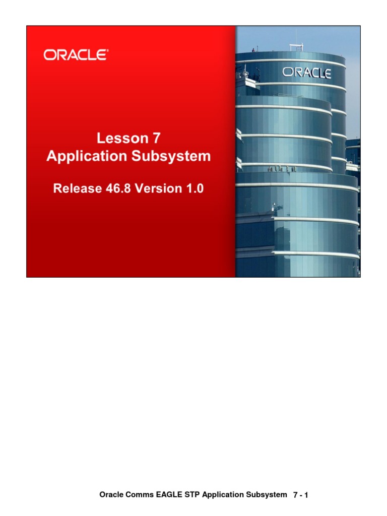 Lesson07 - Application Subsystem V1 | PDF | Computer Architecture | Telecommunications