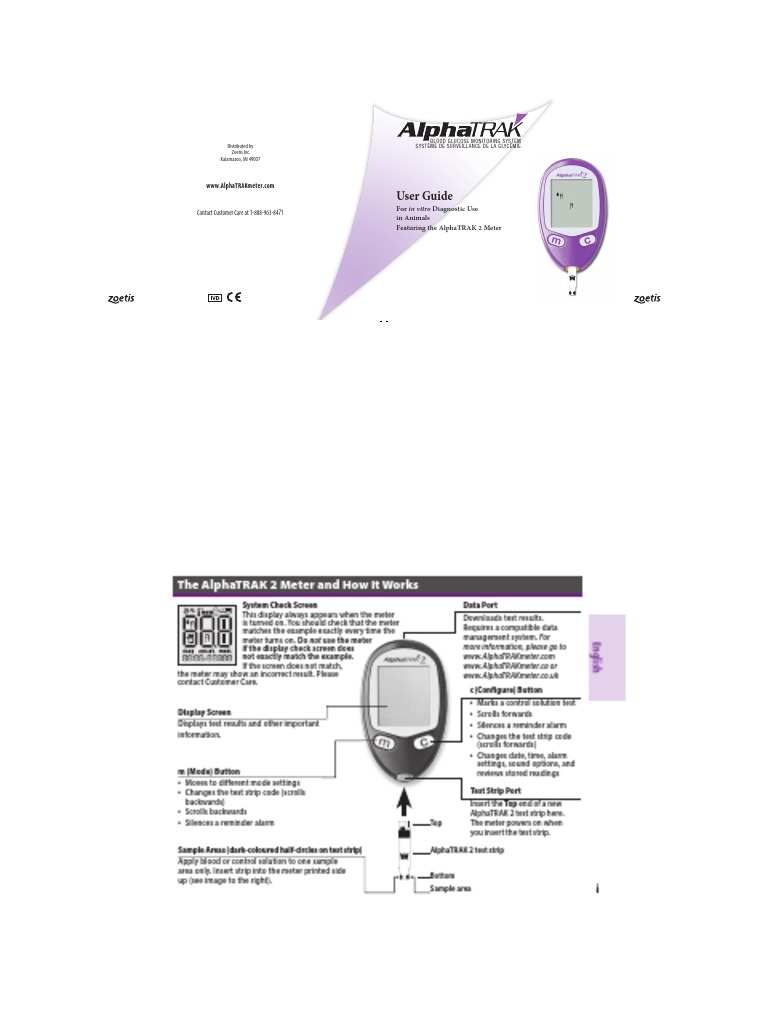 Alphatrak 2 User Guide | PDF | Hyperglycemia | Hypoglycemia