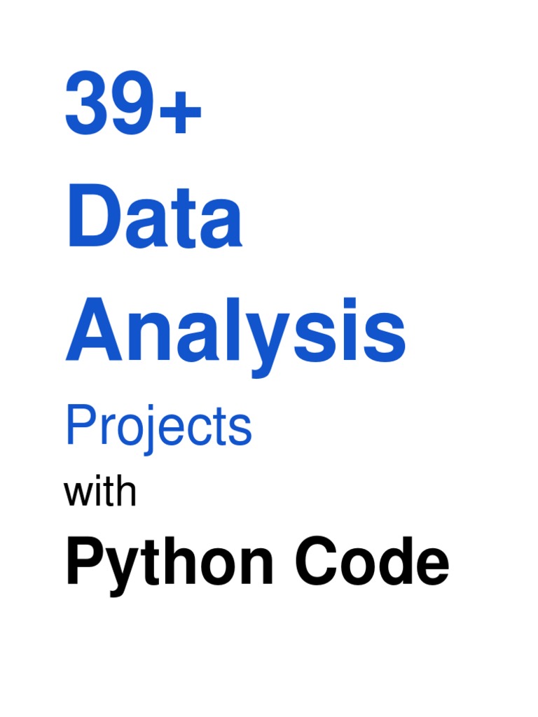 Data Analysis Projects | PDF