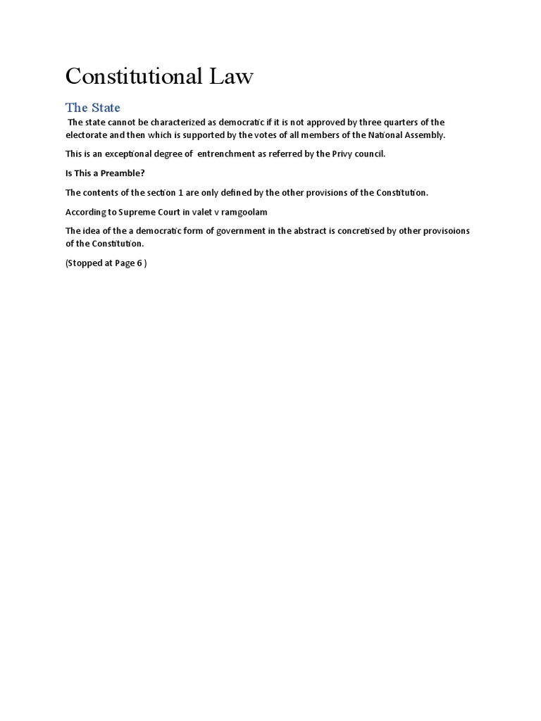 Constitutional Law | PDF