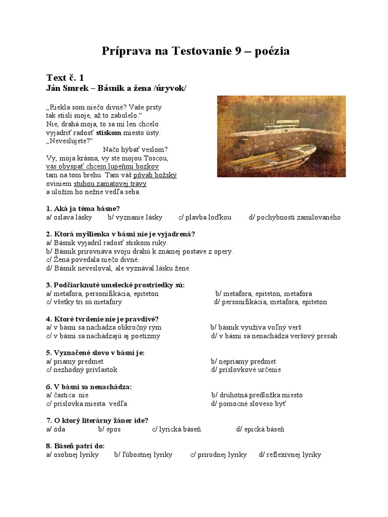 DÚ Na Vianoce Príprava Na Testovanie 9 | PDF