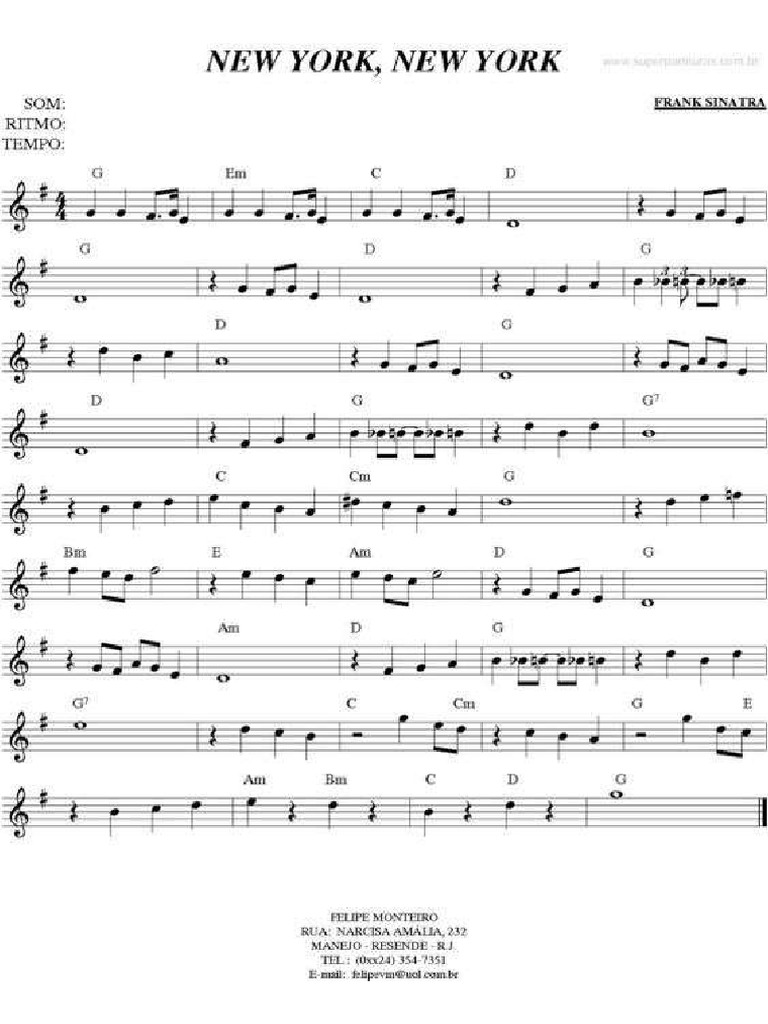 New York New York, Sinatra | PDF
