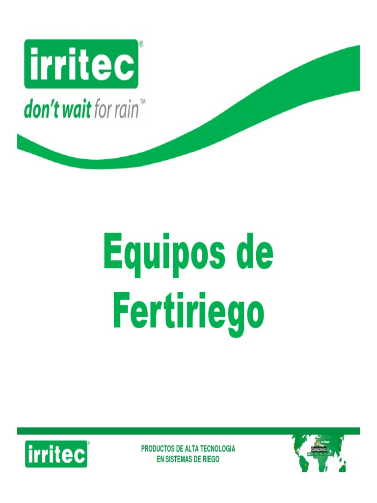 Irritec Fertirrigación 2017 (Modo de Compatibilidad) | PDF | Riego ...