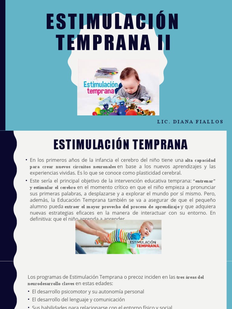Estimulación Temprana II Introducción | PDF | Aprendizaje | Aquisición de idioma