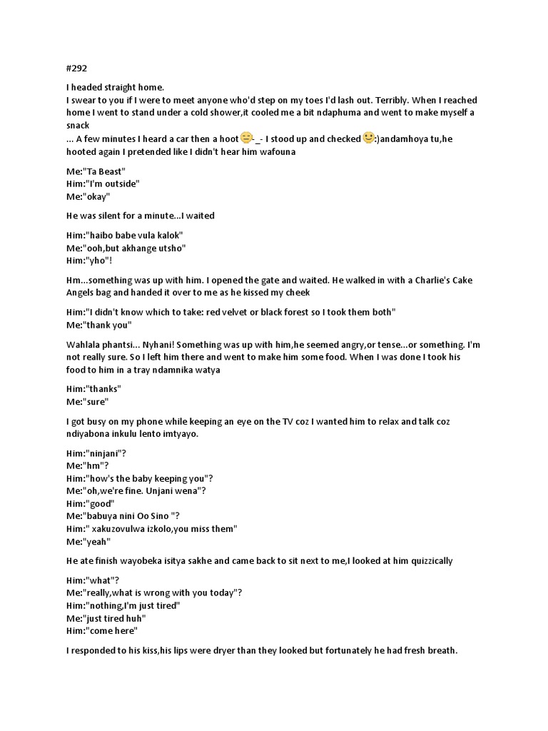 Sibongile's Diary 5-1 | PDF