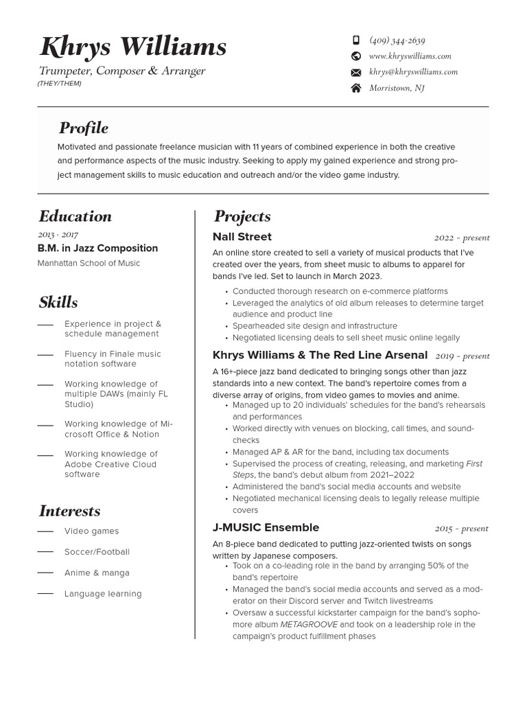 Khrys Williams - 2023 Résumé | Download Free PDF | Social Media ... Khrys Williams - 2023 Résumé | Download Free PDF | Social Media ...