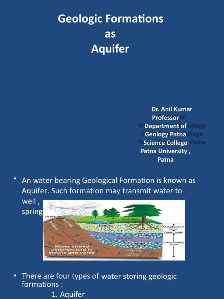 Geologic Formations As Aquifers | PDF | Aquifer | Sedimentary Rock