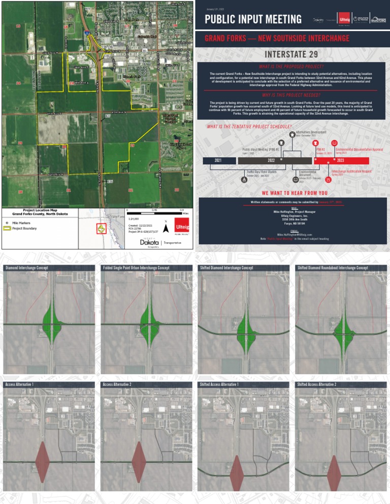 I-29 Interchange Project Boundary and Tentative Schedule | PDF | Transport