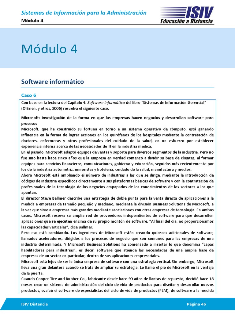 Módulo 4 | PDF | Microsoft | Software