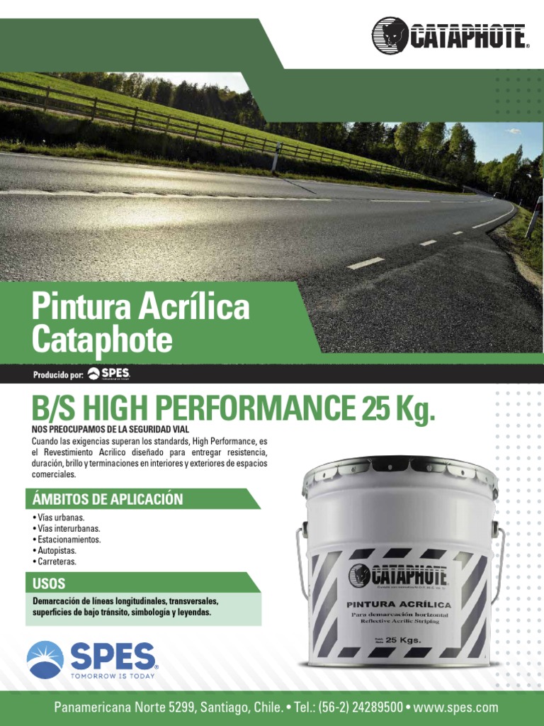 Pintura Acrílica Cataphote 25 Kg: Alta Performance | PDF | Pinturas