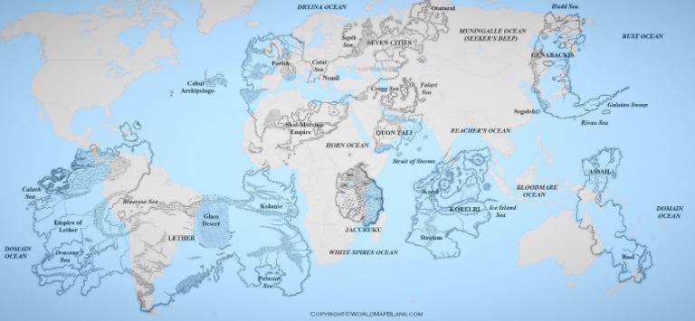 Printable Malazan World Map | PDF