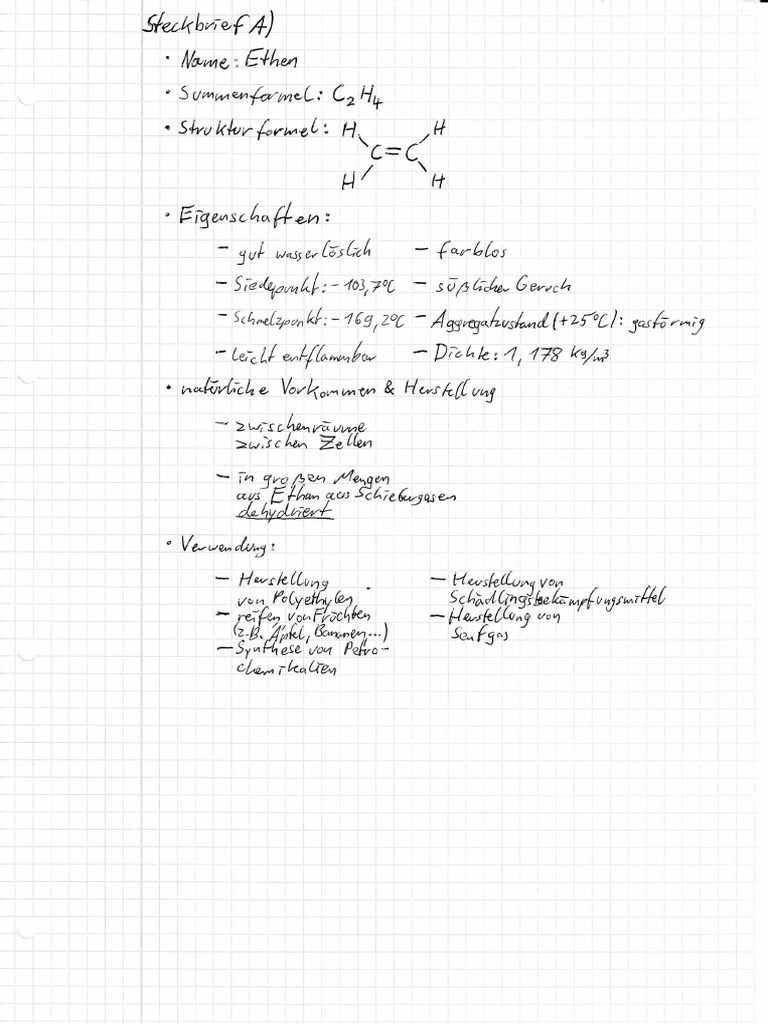 Steckbrief Ethen | PDF