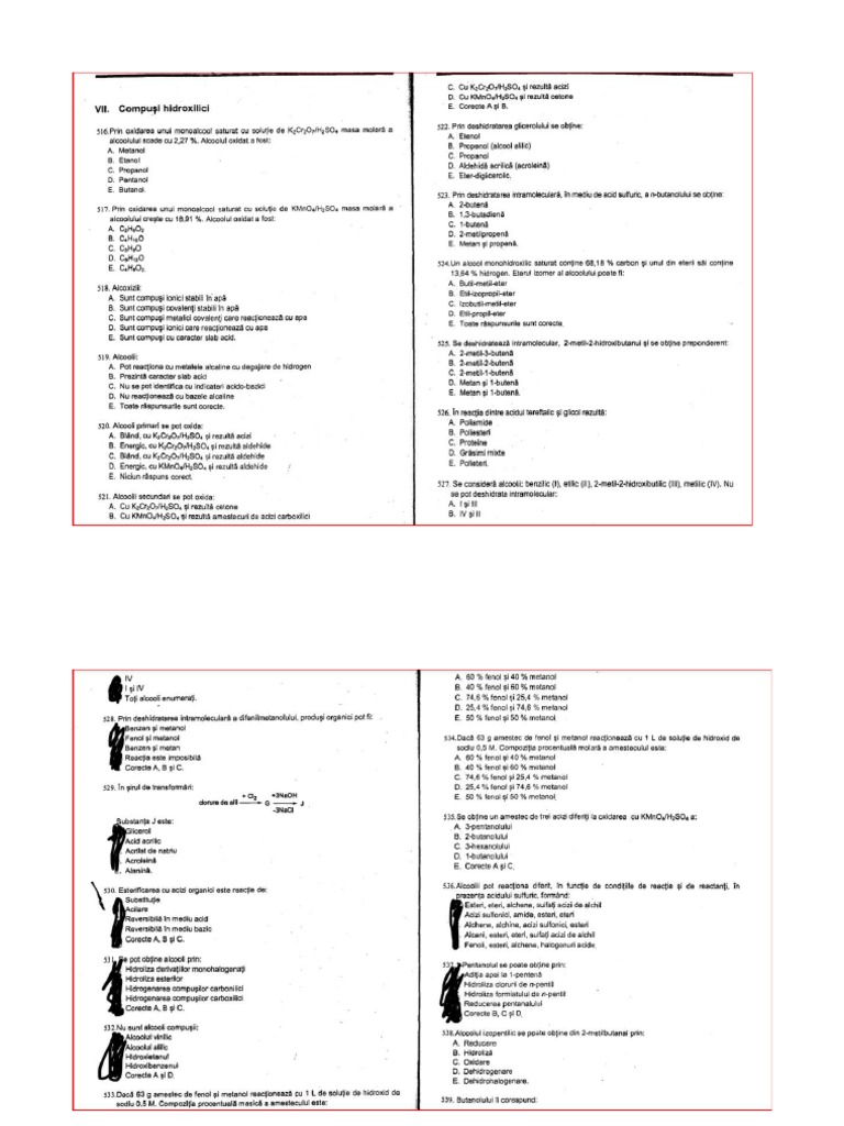 Alcooli Fenoli | PDF