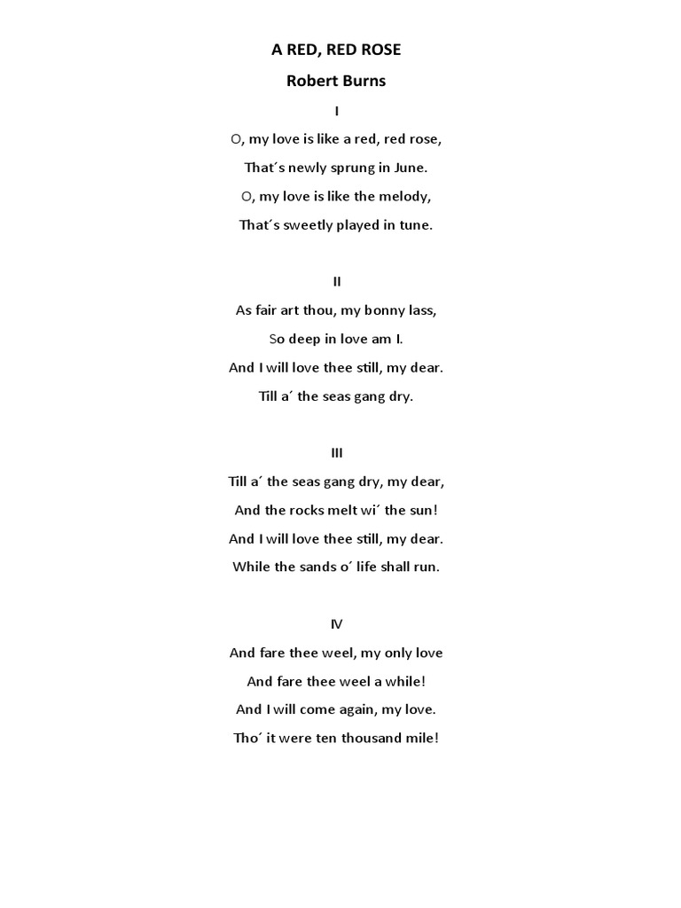 A Red Rose | PDF