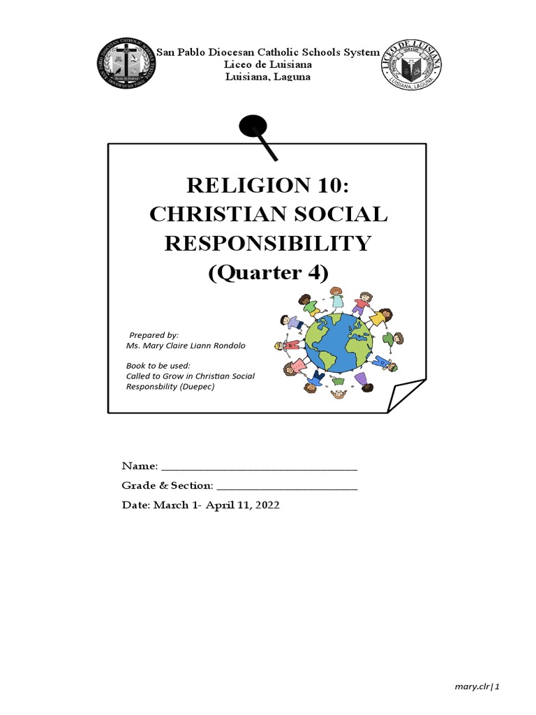 Rel10 Module10,11,12 | PDF | Peace | Faith