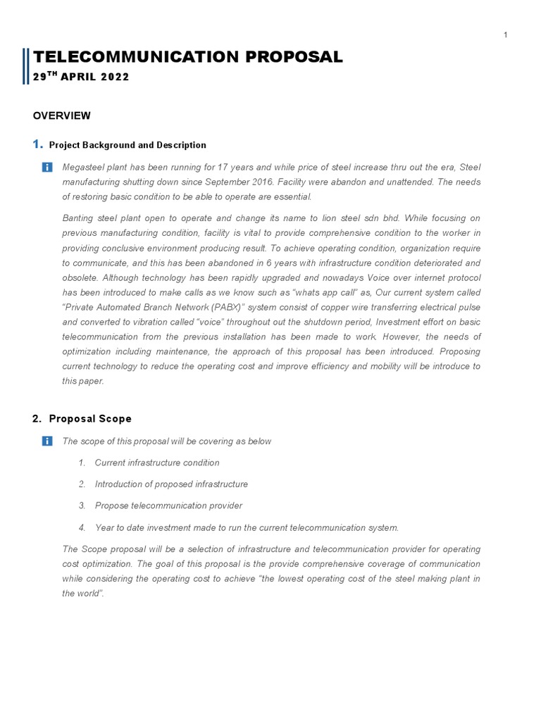 Communication Proposal Upgrade From PABX To PBX | PDF | Voice Over Ip | Internet