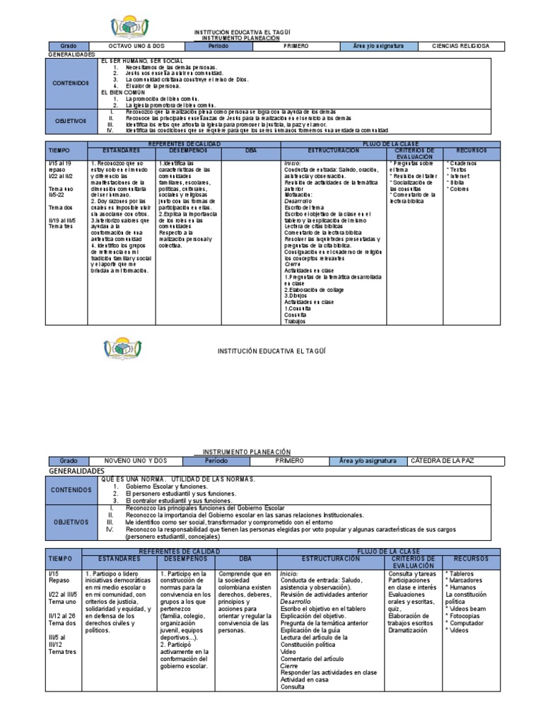 Formato Plan de Clases | PDF | Globalización | Colombia