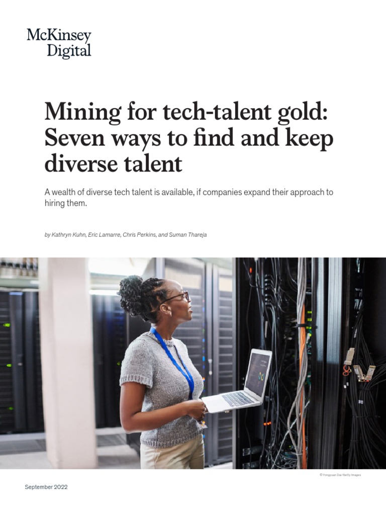 Mining For Tech Talent Gold Seven Ways To Find and Keep Diverse Talent | PDF | Science ...