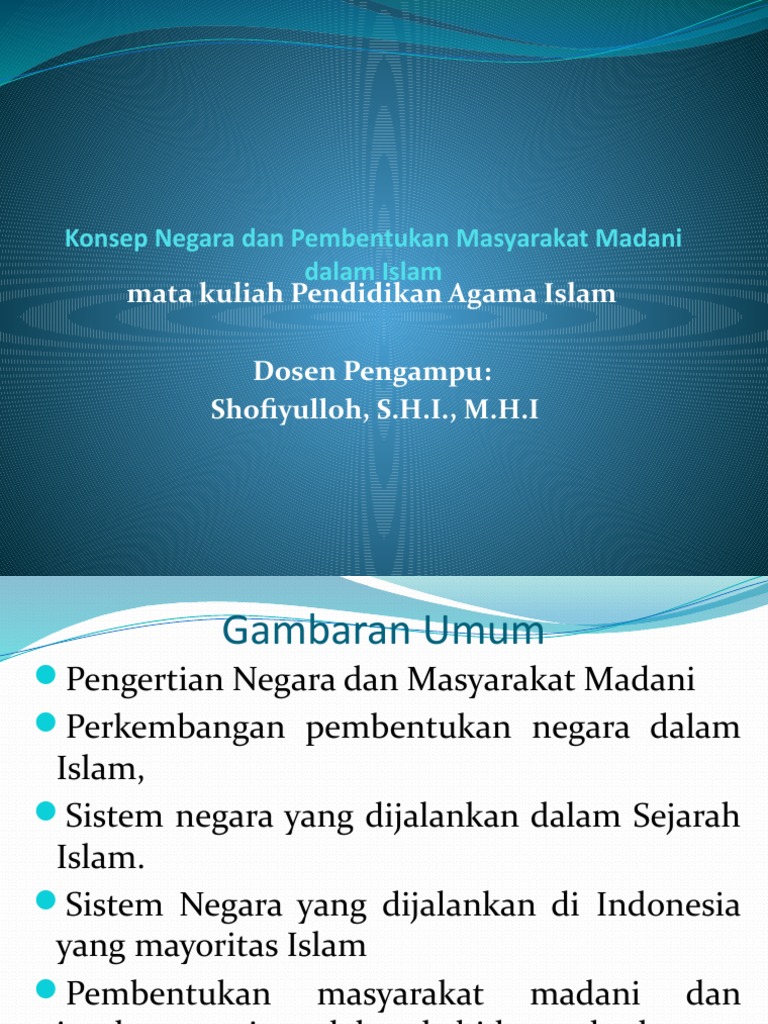 Materi 9.... Konsep Negara Dalam Islam | PDF