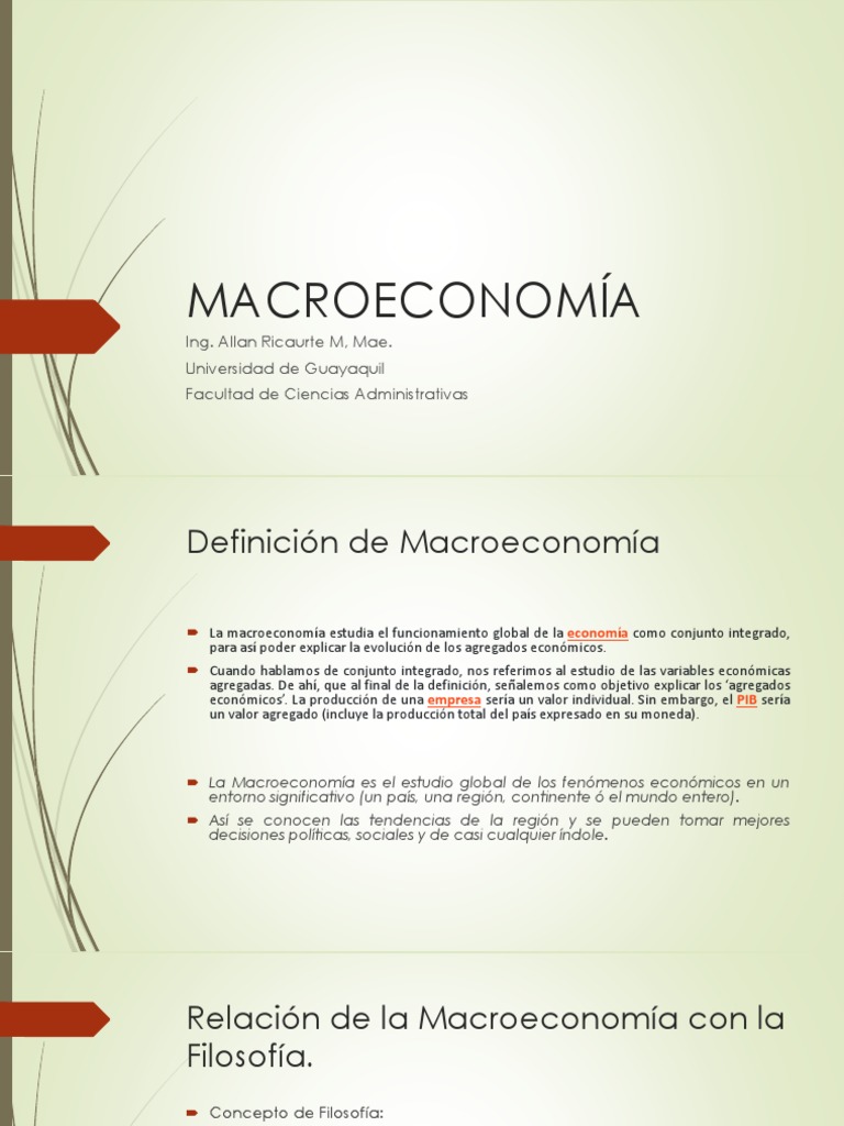 Macroeconomía Clase | PDF | Producto Interno Bruto | Balance de pagos