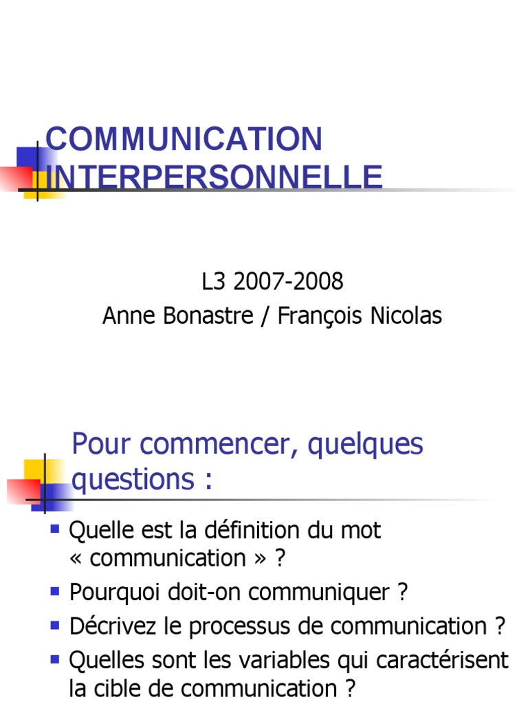 Cours Communication | PDF