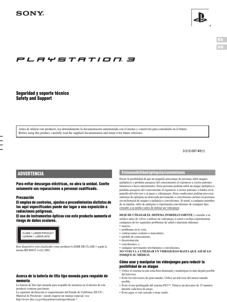 Playstation - 3 Manual Técnico | Descargar gratis PDF | Playstation 3 | Blu Ray