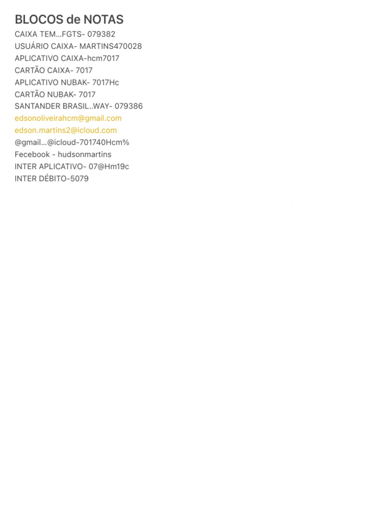 Blocos de Notas | PDF