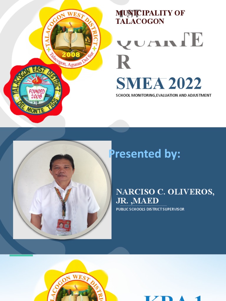 TALACOGON WEST and EAST SMEA 1ST QUARTER 2022 | PDF | Learning | Behavior Modification