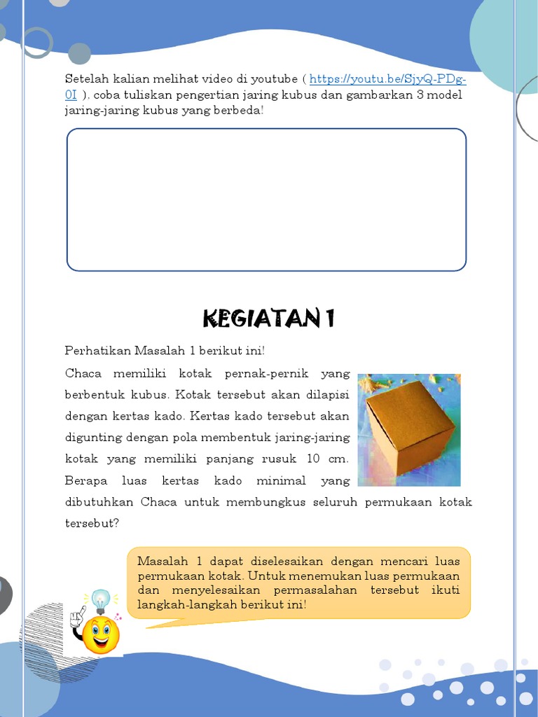 LKPD Luas Permukaan Kubus | PDF