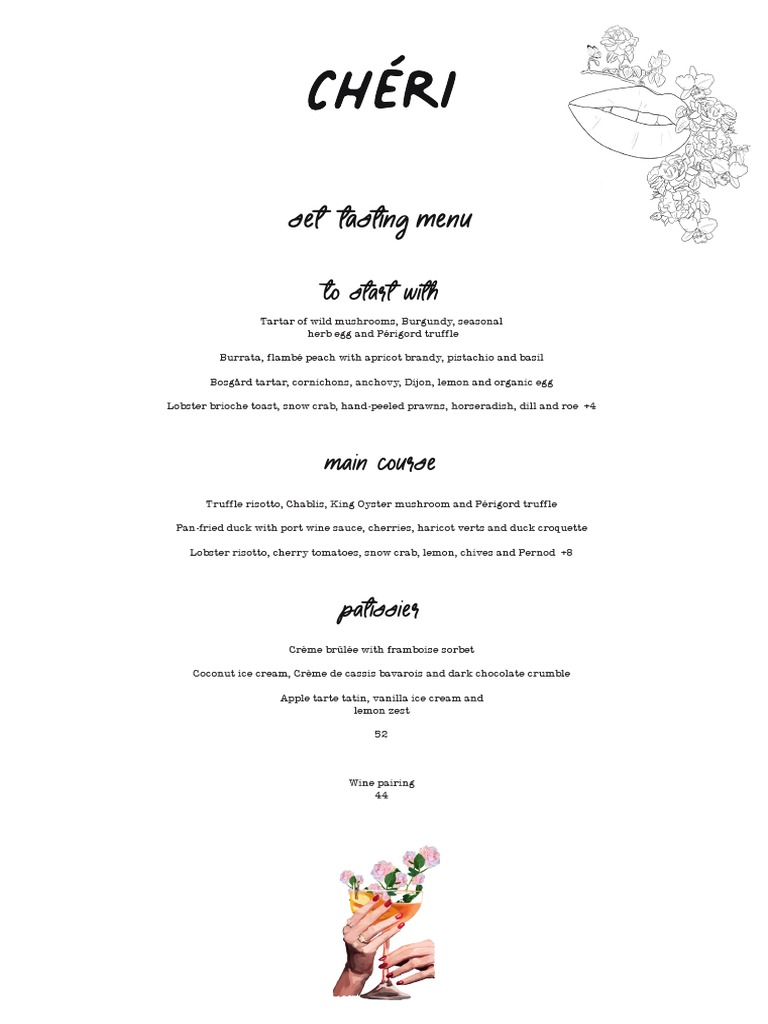 Gourmet Tasting Menu Highlights | PDF