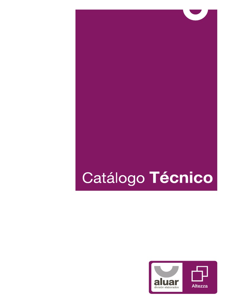 Catalogo Tecnico Altezza | PDF | Elementos arquitectónicos | Componentes