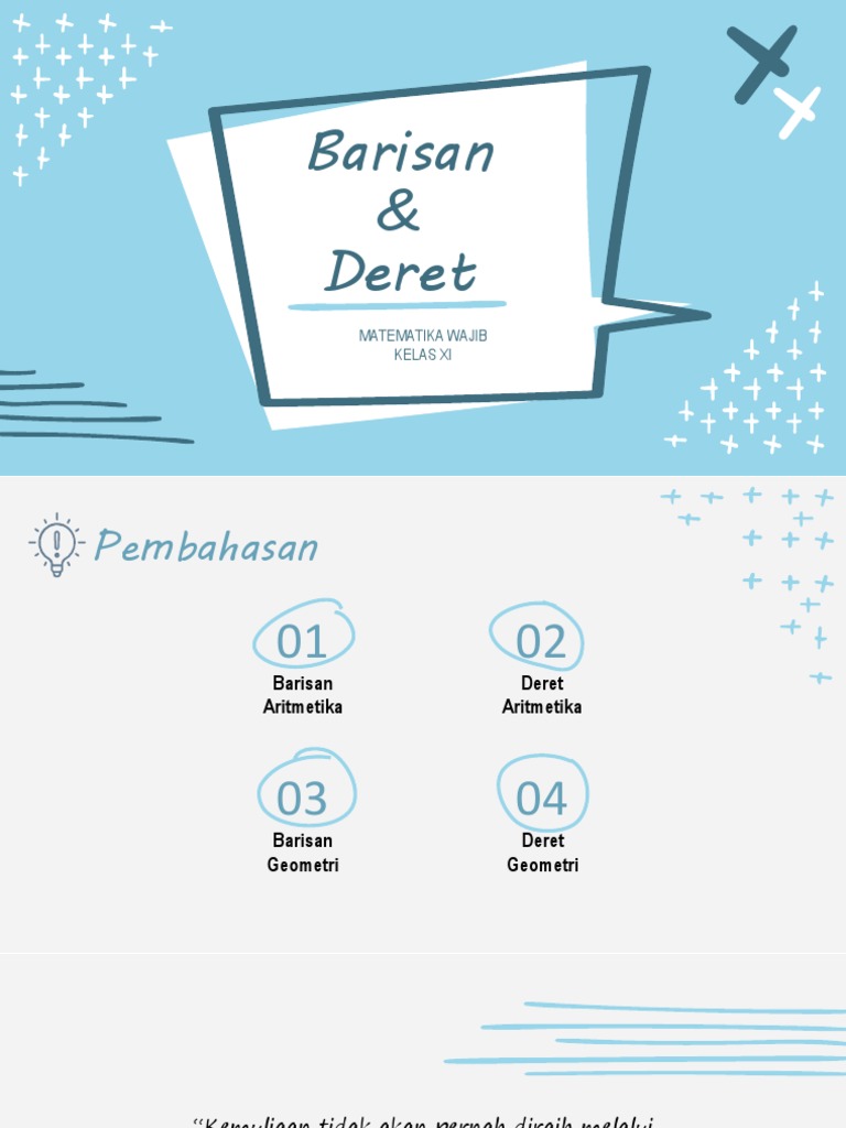 Barisan Dan Deret Part 1 | PDF