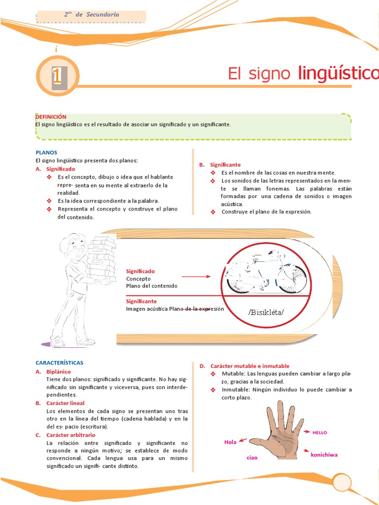 Lingüístico: El Signo | PDF | Seda | Papel