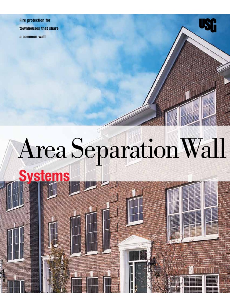 Usg Area Separation Walls Catalog en SA925 | PDF | Drywall | Green Building