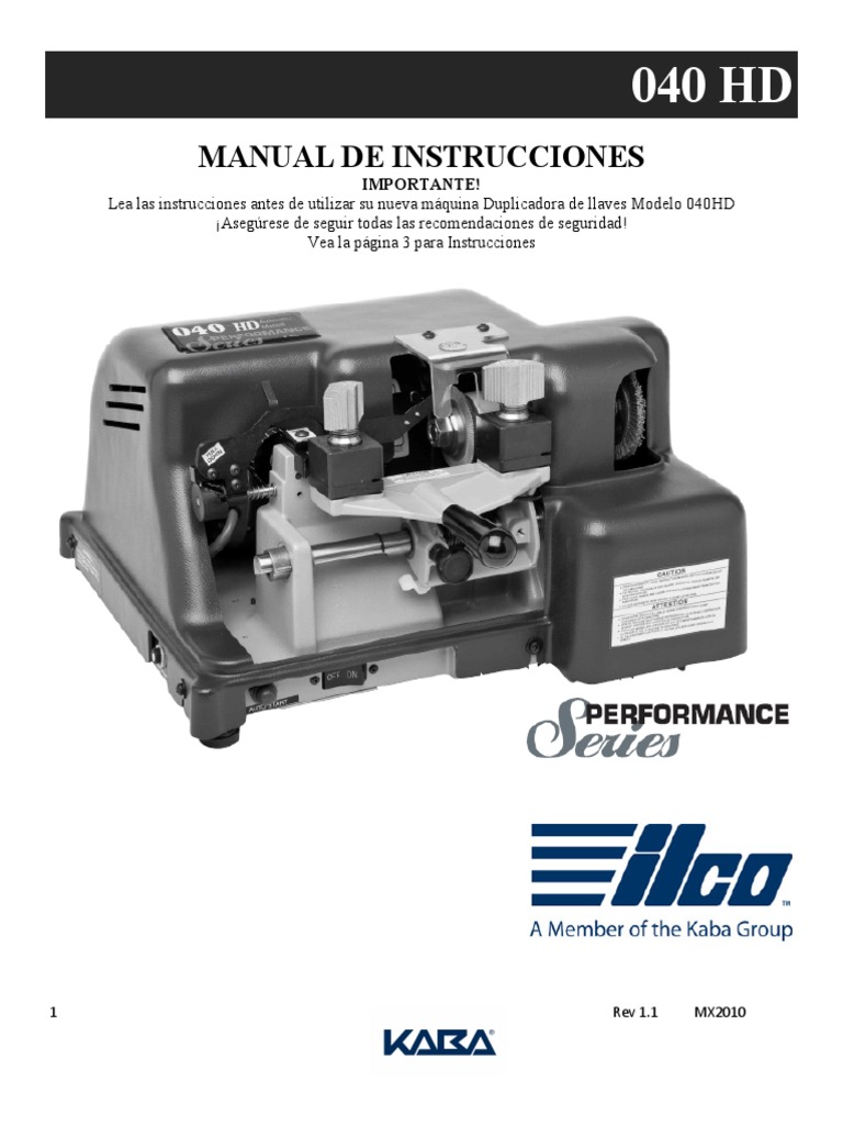 040hd Manual - Spanish Es | PDF | Calibración | Tornillo 040hd Manual - Spanish Es | PDF | Calibración | Tornillo