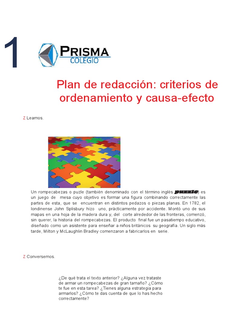Plan de Redaccion | PDF