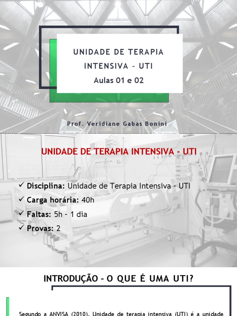 UTI: Estrutura, características e requisitos de uma unidade de terapia ... UTI: Estrutura, características e requisitos de uma unidade de terapia ...