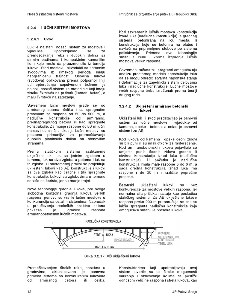Staticki Sistemi Mostova | PDF