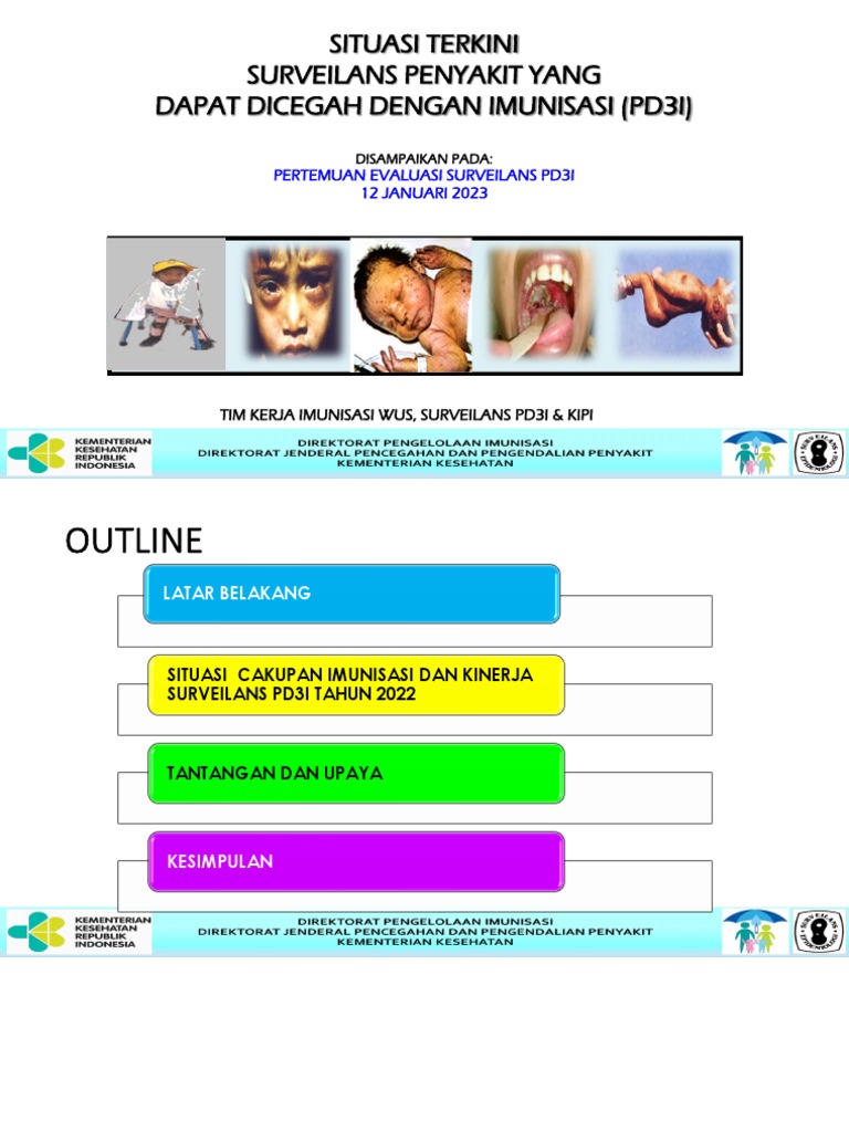 V1 - 12 Jan - Update Situasi Surveilans Pd3i-Pernas Evaluasi Pd3i | PDF