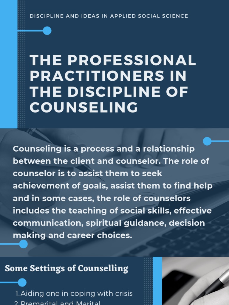 The Professional Practitioners in The Discipline of Counseling | PDF ...