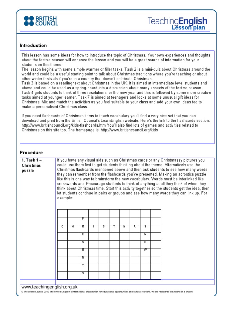 Answer Key | PDF | Flashcard | Christmas