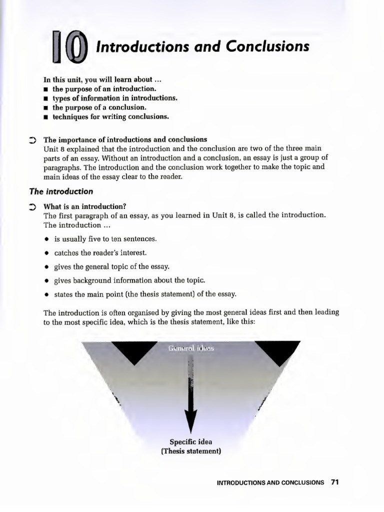 Introductions and Conclusions | PDF