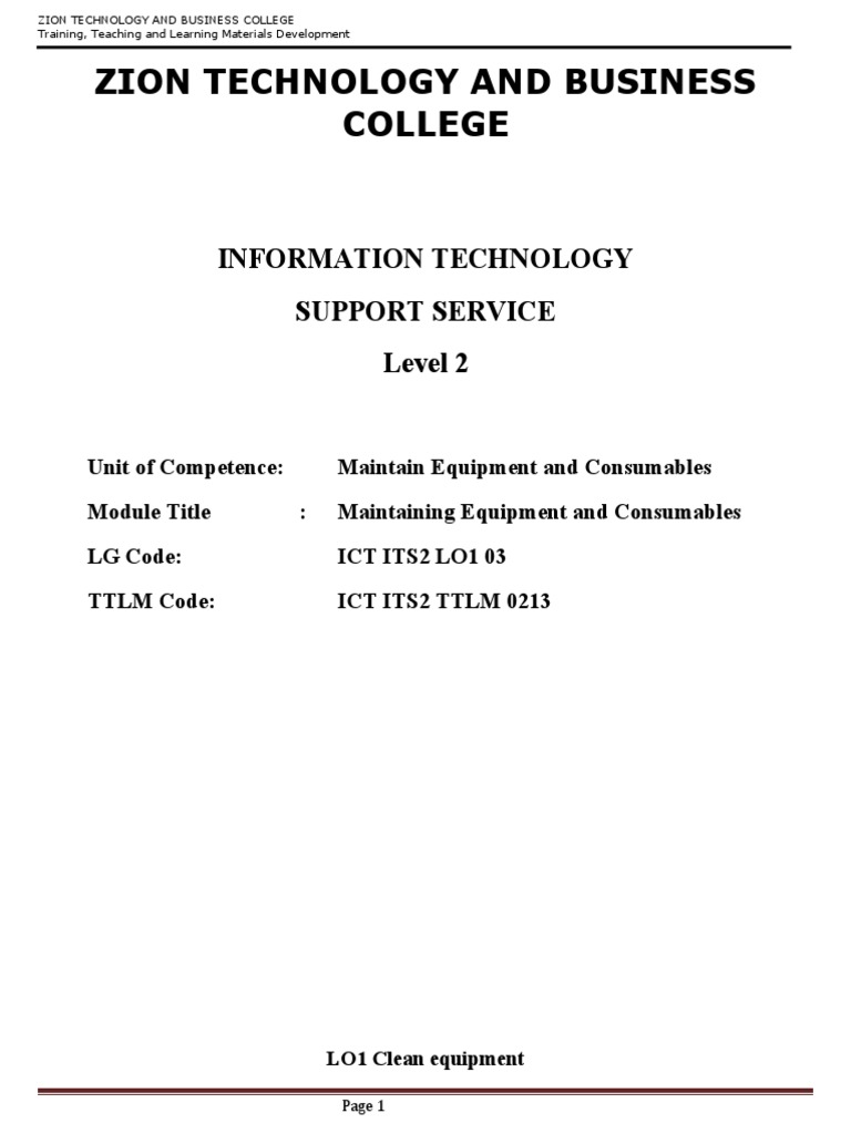 Maintaining Equipment and Consumables Guide | PDF | Network Switch ...