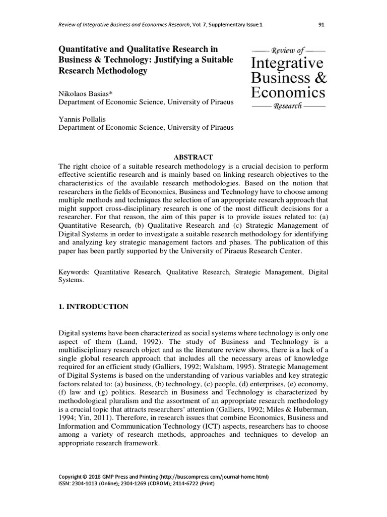 Quantitative and Qualitative Research in | PDF | Quantitative Research ...
