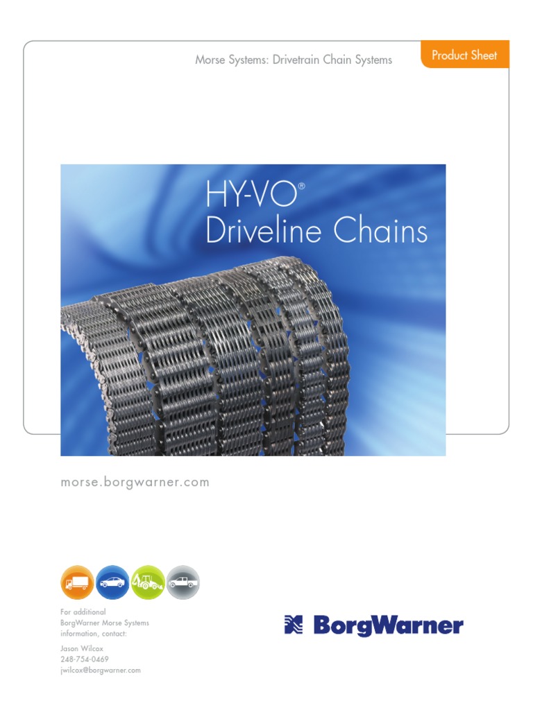 Borg - Morse Systems Hy-Vo Chains Sheet PR 7-15 | PDF | Motor Vehicle ...