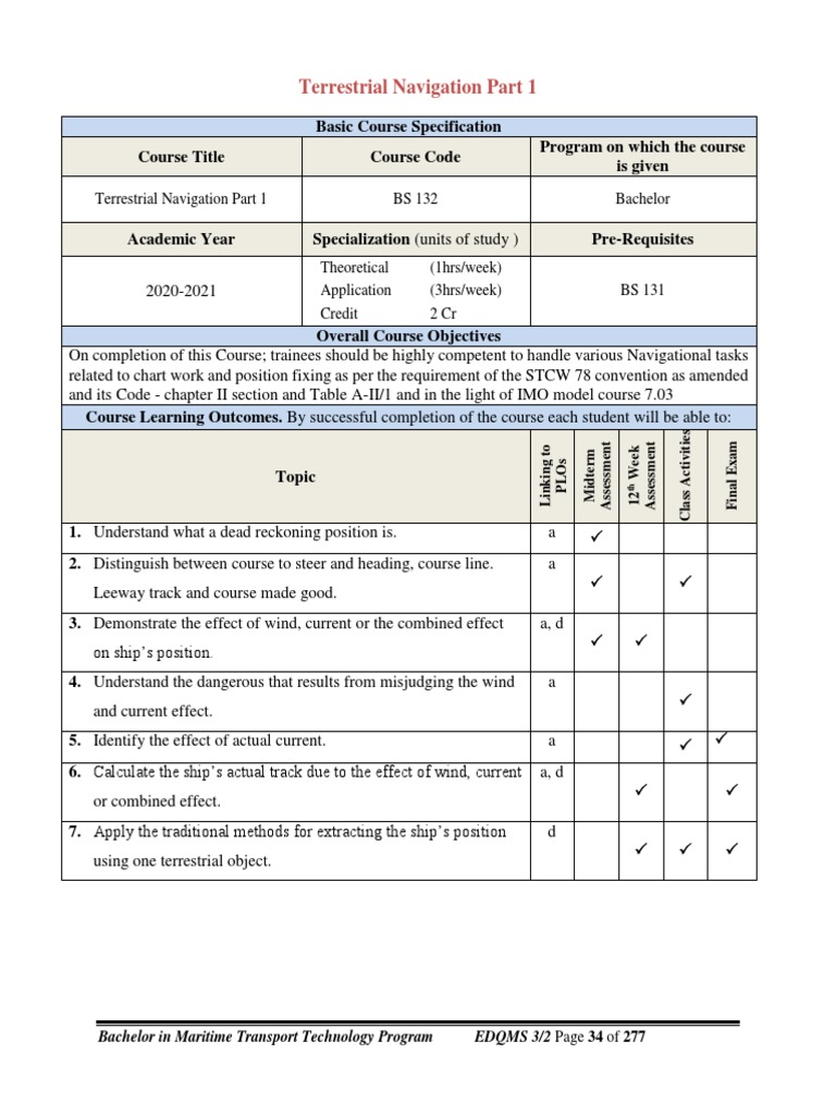 47 - BS132 - 2-BS 132-Terrestrial Navigation Part 1 | PDF | Navigation ...