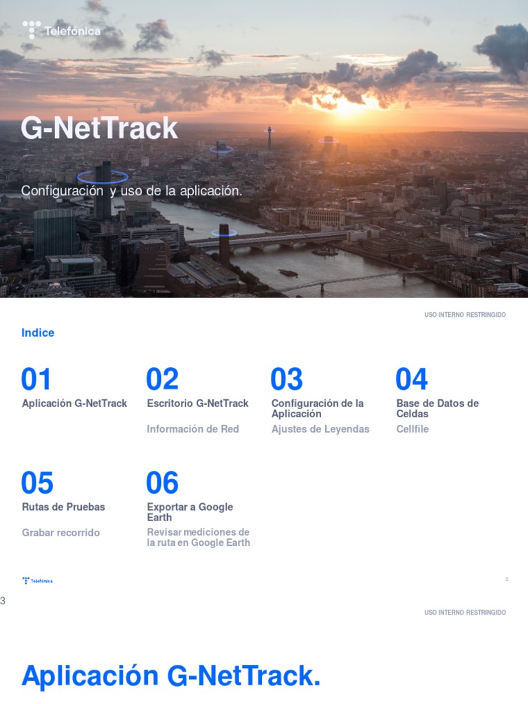 Uso Aplicación G-NetTrack | PDF | Software de la aplicacion | 3 G