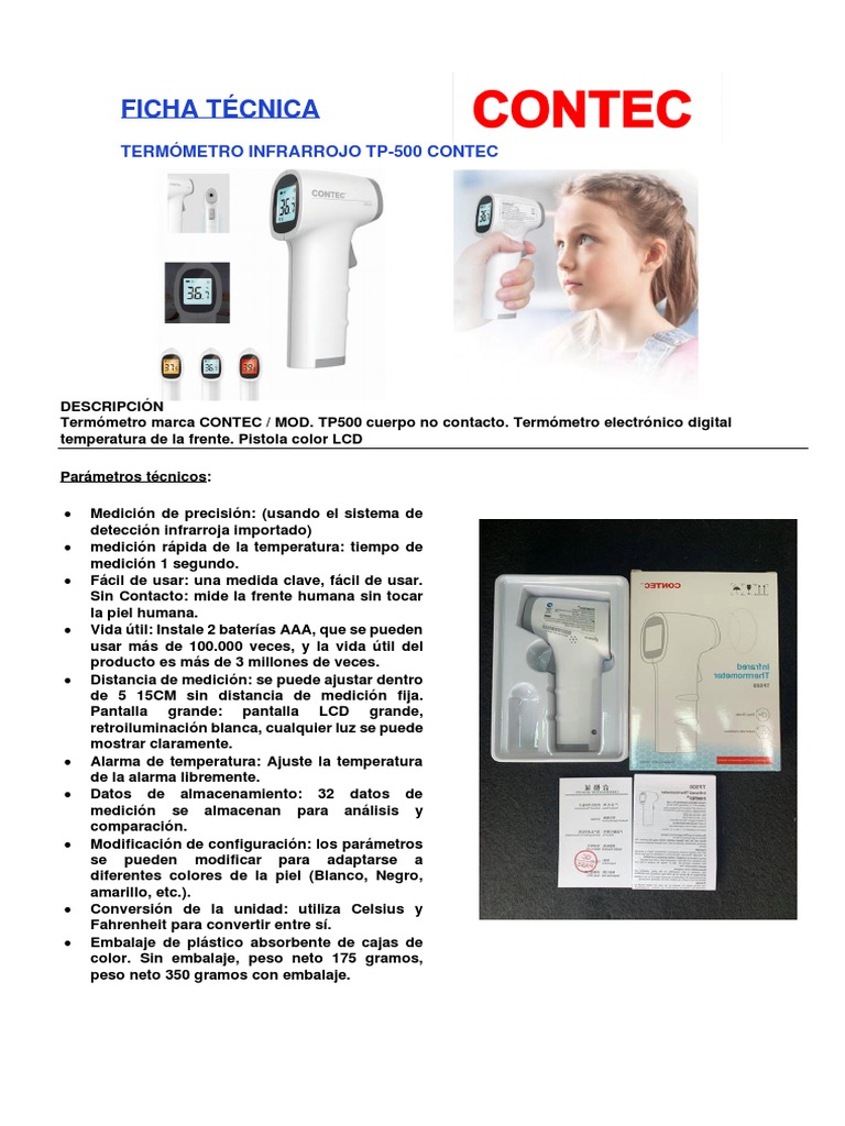 Ficha Tec. TERM CONTEC | PDF