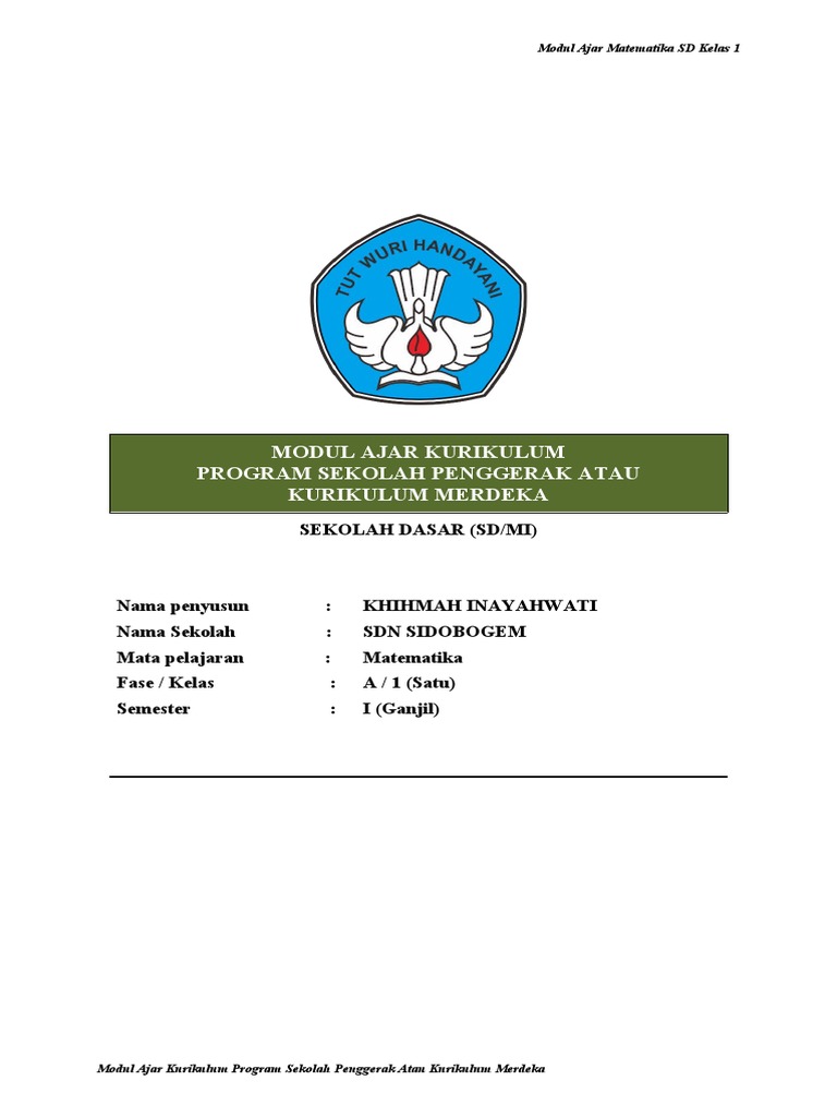 MA Matematika K1 BAB 1 | PDF | Kesehatan Holistik
